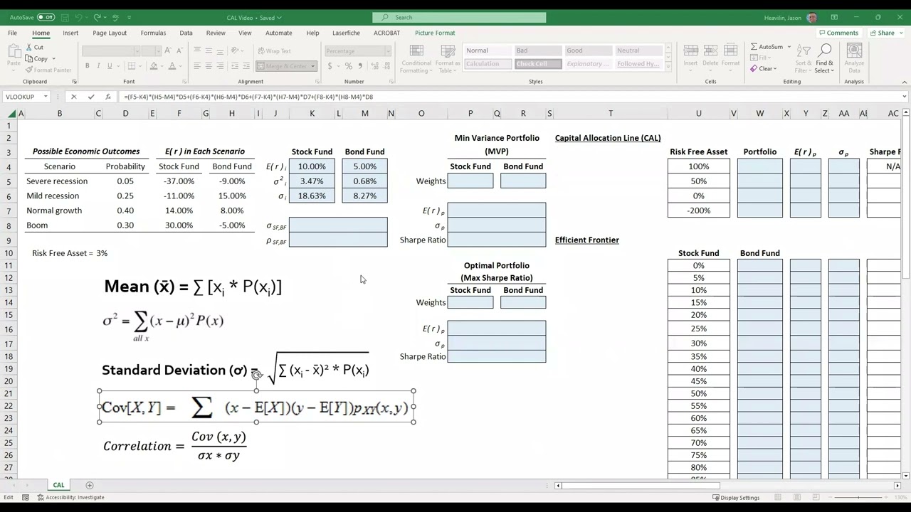 Capital Allocation Line (CAL) XL Part 1