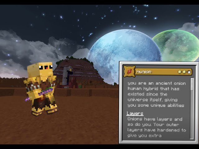 Human Onion origin (Hunion) Minecraft Data Pack