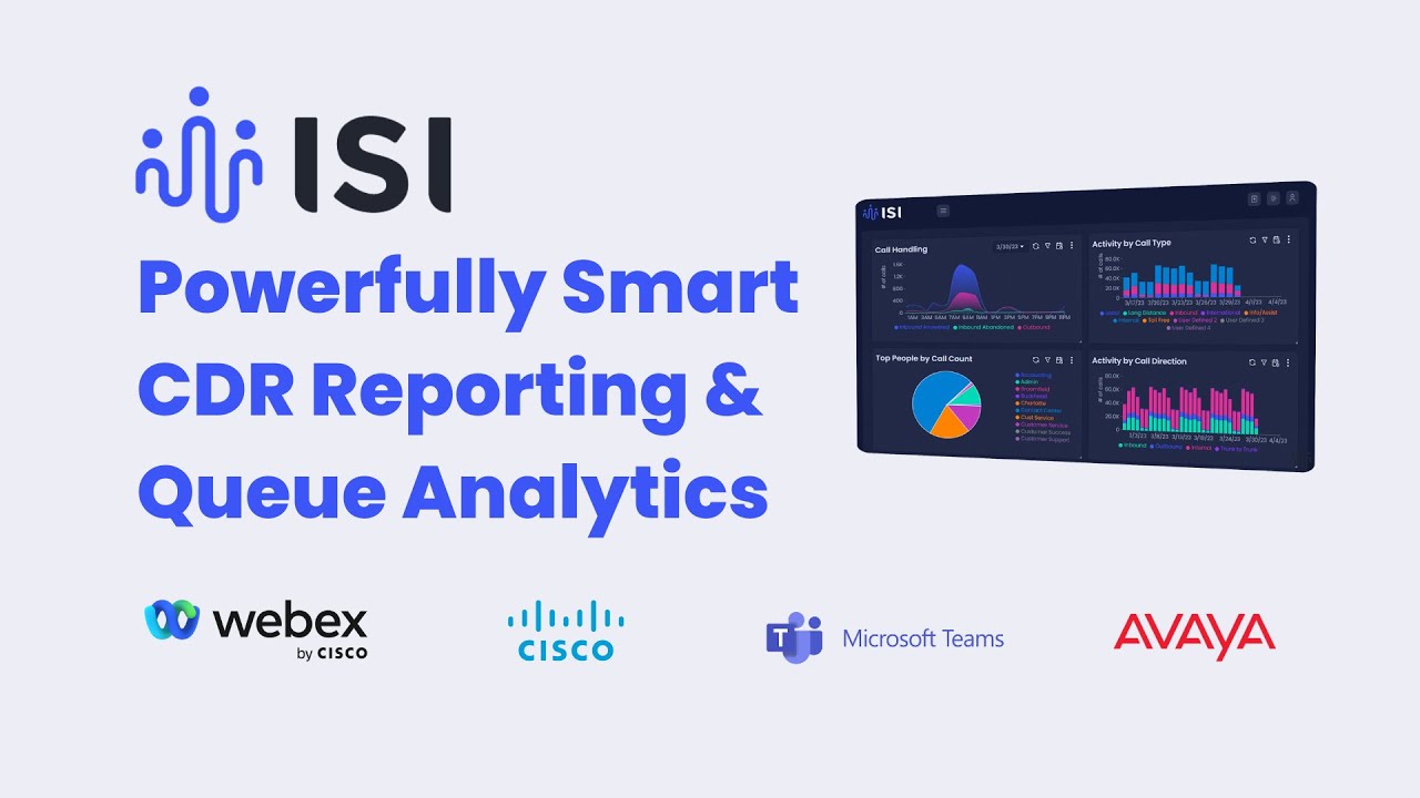 ISI WebexOne Overview - Enhanced Webex Call and Queue Reporting