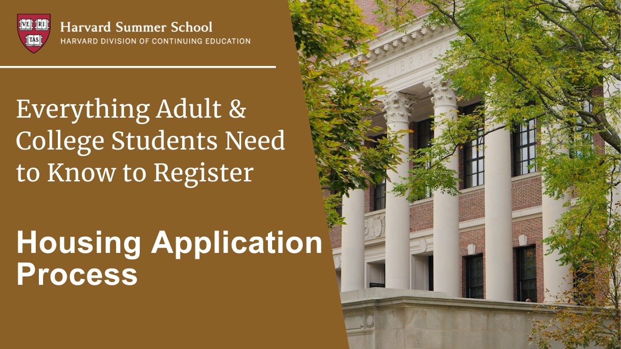 How to Apply for Summer Housing at Harvard