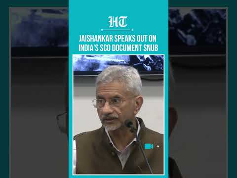 Jaishankar Explains Why India Didn’t Sign SCO Document at China Summit | #shorts