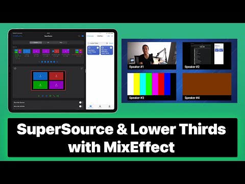 SuperSource and Lower Thirds with MixEffect – MixEffect Labs