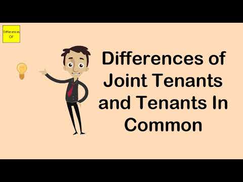 Differences of Joint Tenants and Tenants In Common