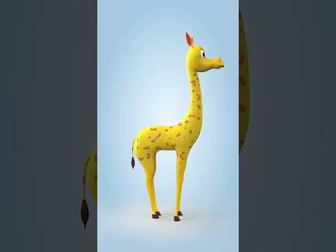 Cartoon Giraffe@CartoonStation-td6nf