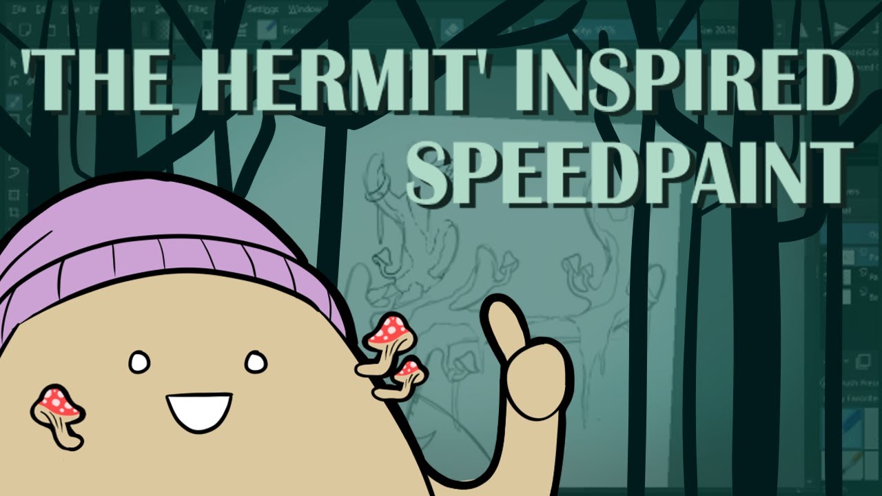 'The Hermit' Tarot Inspired Artwork | Speedpaint