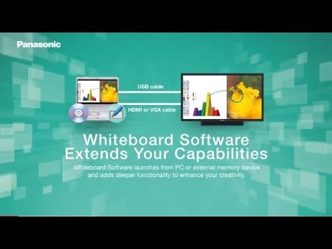 Touch screen displays (Whiteboard Software for PC) from Panasonic