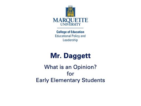 Jake Daggett: What is an Opinion?
