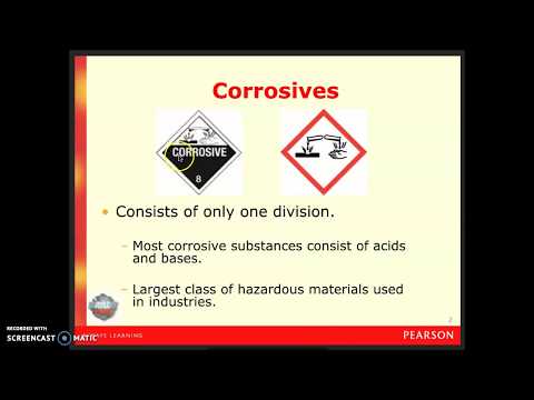 Corrosive Materials Lecture #1 - Intro to Corrosive Materials and Acids