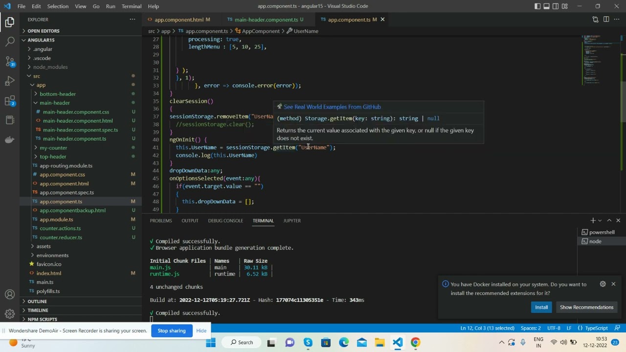 Angular 15 Session Management Basic Tutorial with Live Coding