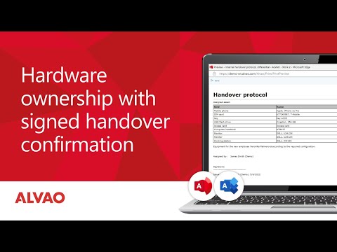 HW Request 1_05 | Confirmation of the handover form