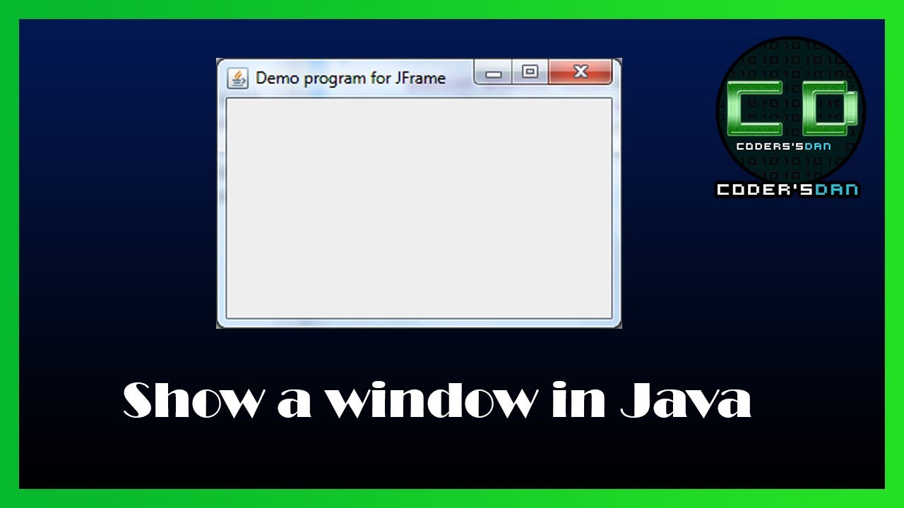 Java Game Programming part 1 - The Window