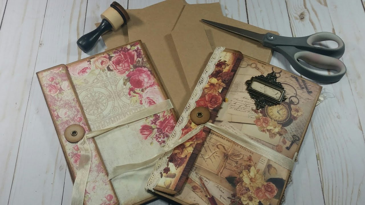 Part 1: Making an Envelope Journal; Junk Journal Booklet; Folio (Tutorial)