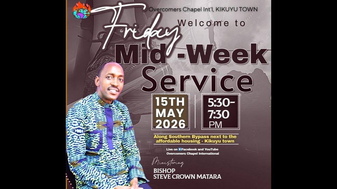 FRIDAY MID WEEK SERVICE - 15th MAY 2026