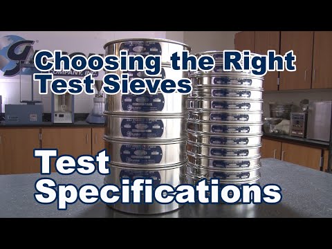 Choosing the Right Test Sieve: Test Specifications (Part 1 of 4)