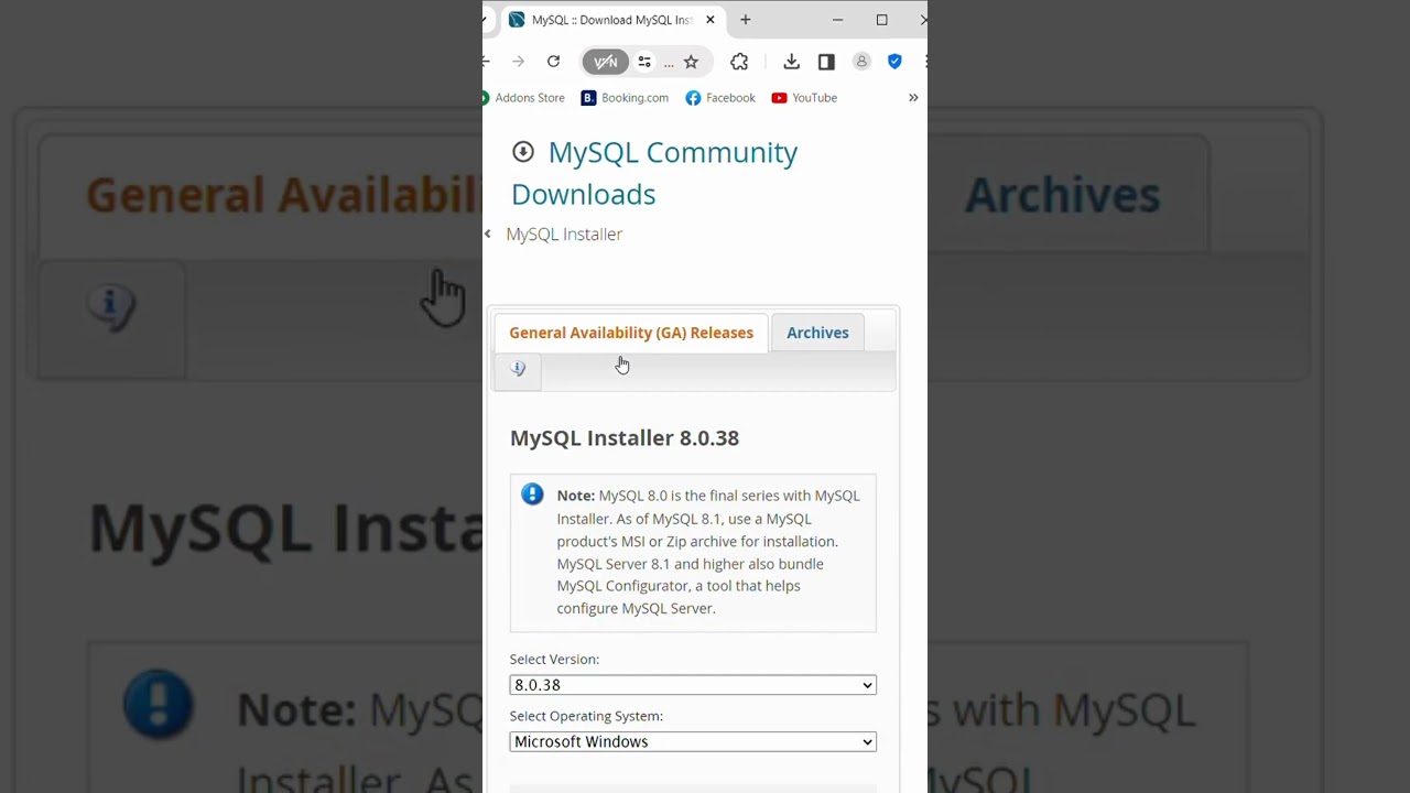 Download MySQL👆