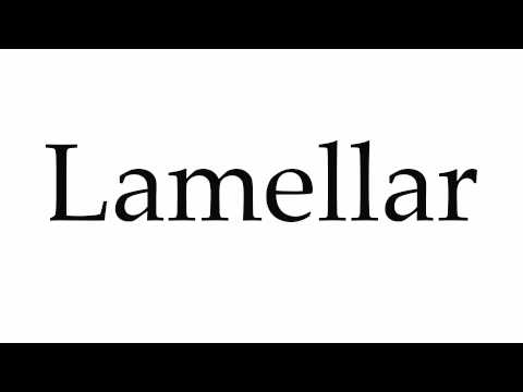 How to Pronounce Lamellar