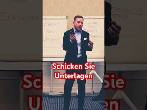 Schicken Sie Unterlagen - Einwandbehandlung inkl. Terminvereinbarung