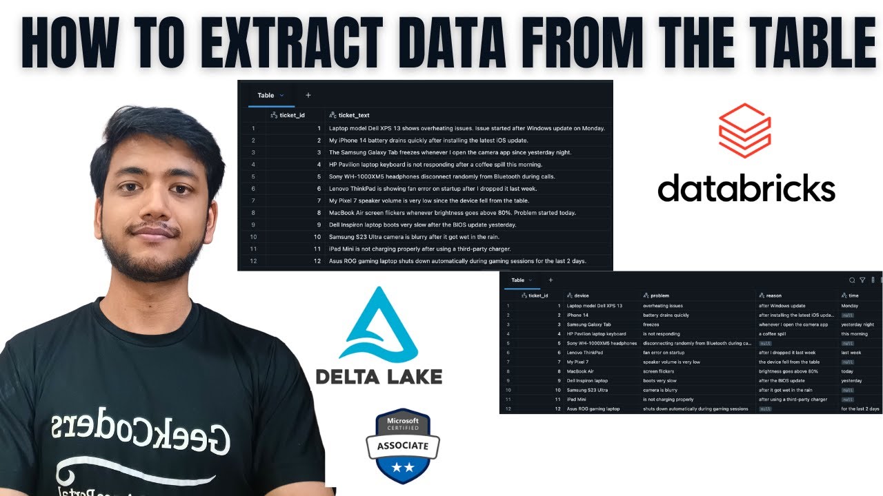 How to Extract Data from the table | Databricks AI Function |