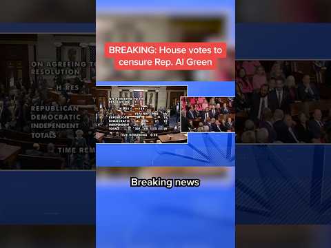 House votes to censure Rep. Al Green