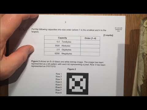 AQA GCSE Computer Science 2018 Paper 2 Questions 1-4