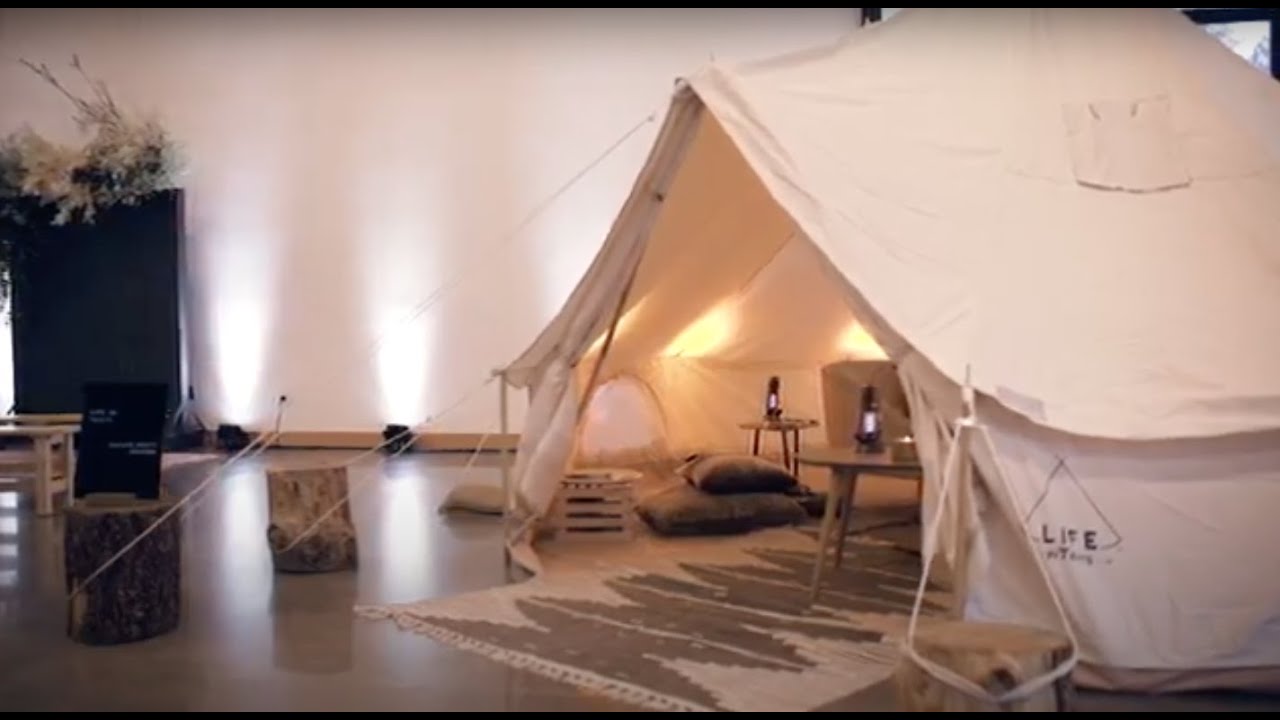 Indoor Bell Tent Set-Up Without Stakes