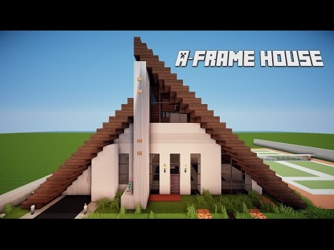 Minecraft: Lets Build A-Frame House Minecraft Project