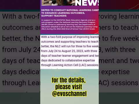 Just In! DEPED TO IMPLEMENT NATIONAL LEARNING CAMP (NLC)