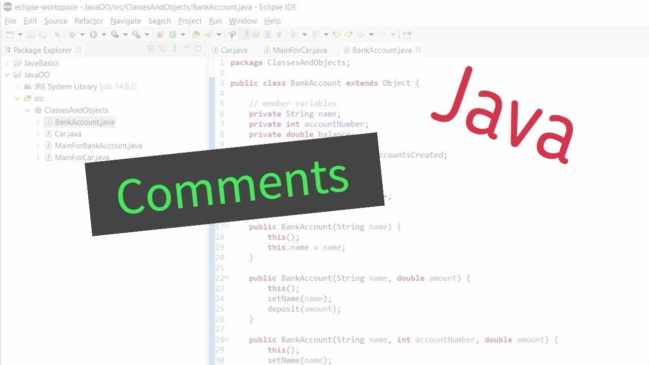 Comments in Java