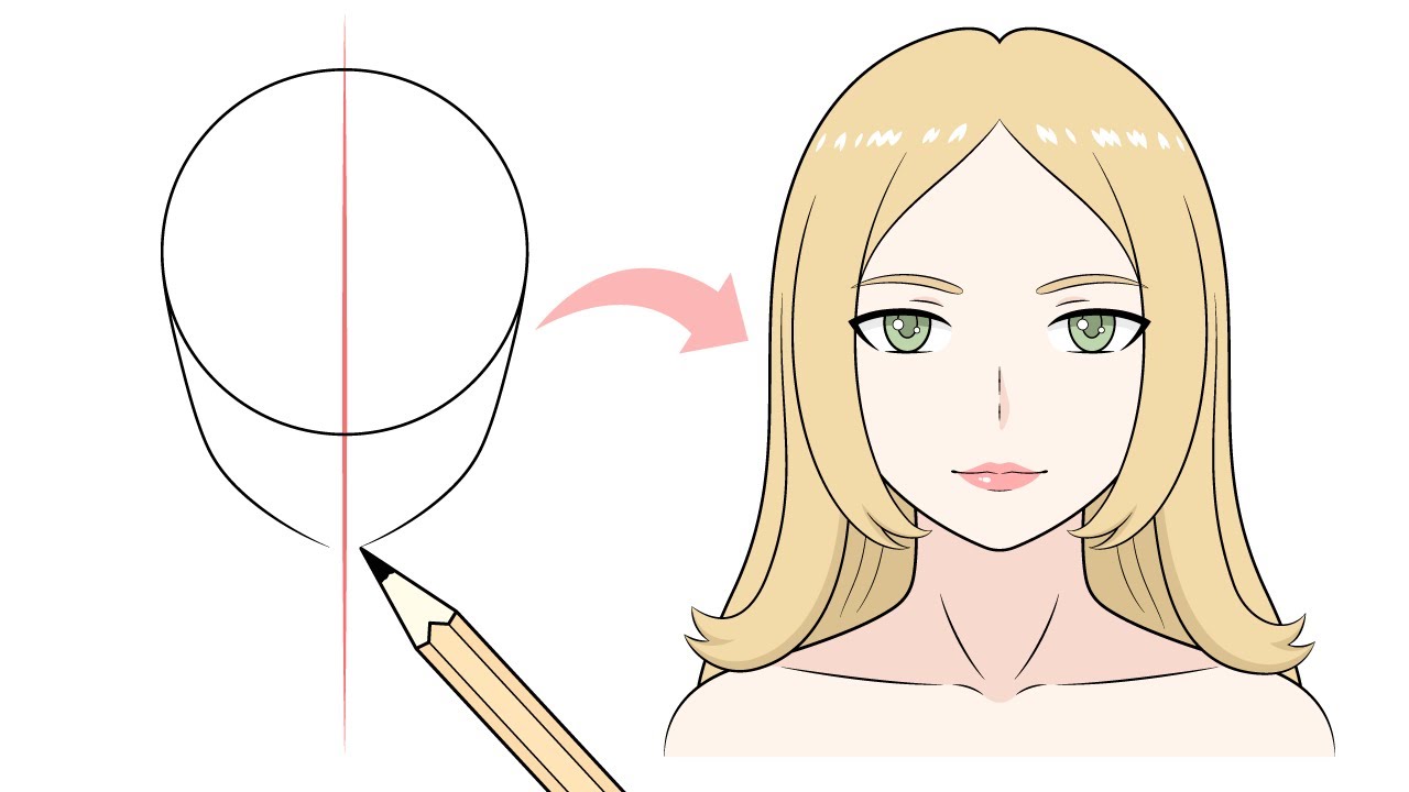 How to Draw a Woman's Face Anime Style (12 Steps)