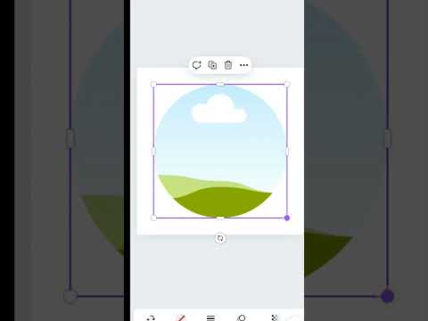 Crop Image Circle Shape #canva