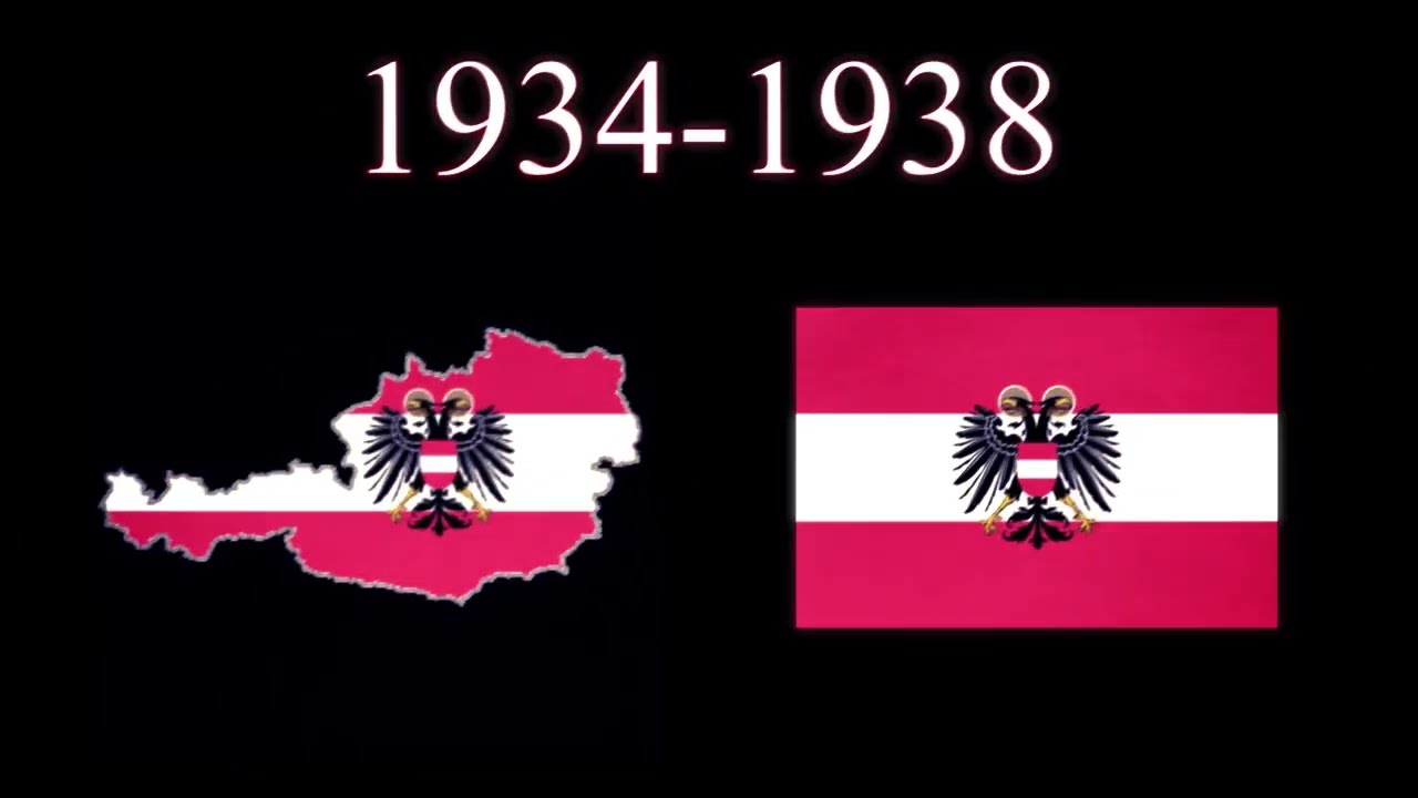 Austria historical flags (territory map)