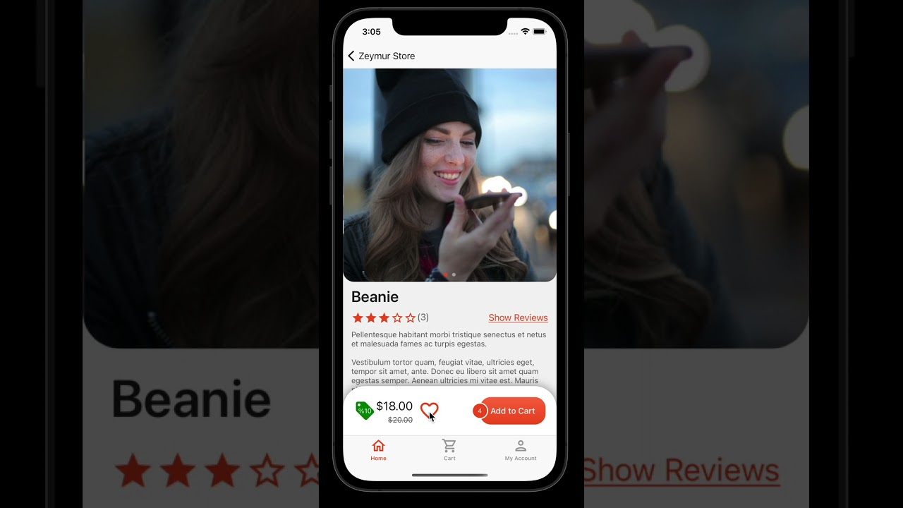 E-Commerce UI Template for MAUI