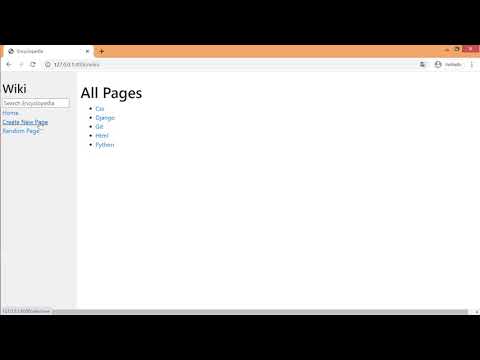 CS50 Web: Wiki Encyclopedia Project