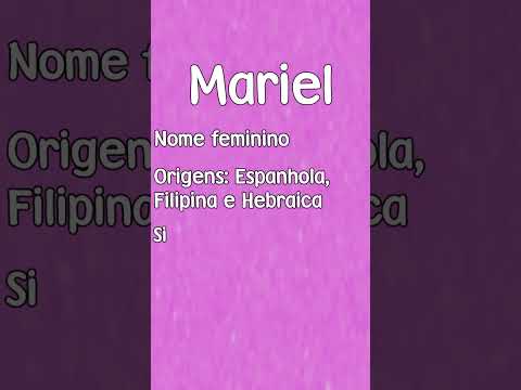 MARIEL - SIGNIFICADO E ORIGEM DO NOME [SHORTS]