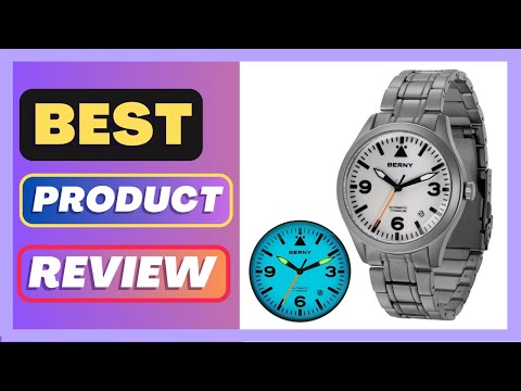 Best BERNY Pilot Titanium Mechanical Men Wristwatch