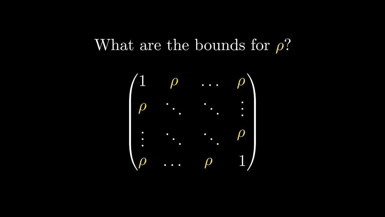 Quant Interview Problem: Correlation Matrix