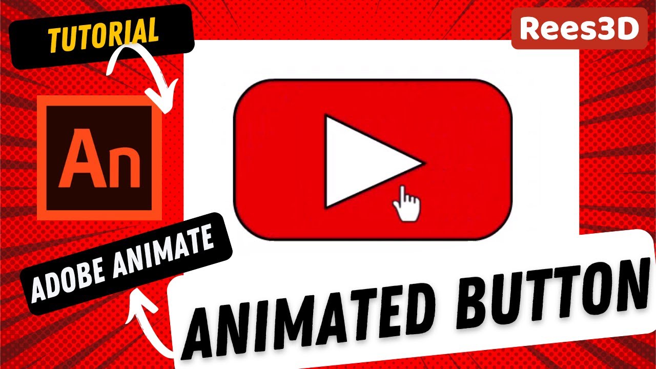 Animated Button Tutorial in Adobe Animate | Rees3D.com