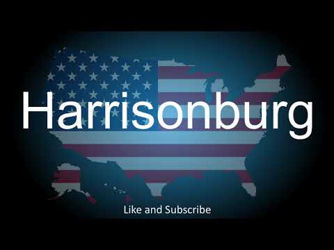 How to correctly pronounce the City in Virginia, America - Harrisonburg.