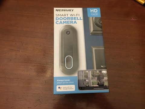 Walmart Clearance MI-CW024 Merkury Innovations Wired Smart Video Doorbell 1080p Camera install