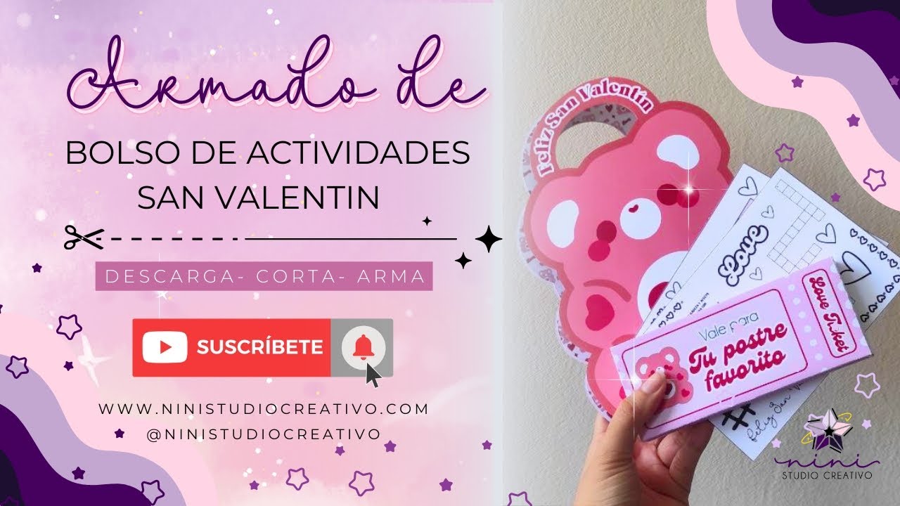 Armado de bolsos de actividades de San Valentín 