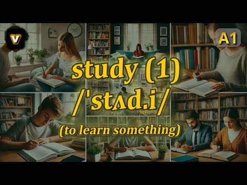 [v] study meaning (to learn something) with 5 examples