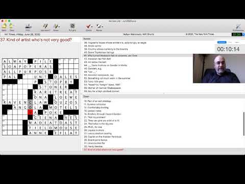 Dan Feyer Speed-Solves A Week of NYT Crosswords (6/22-6/28)