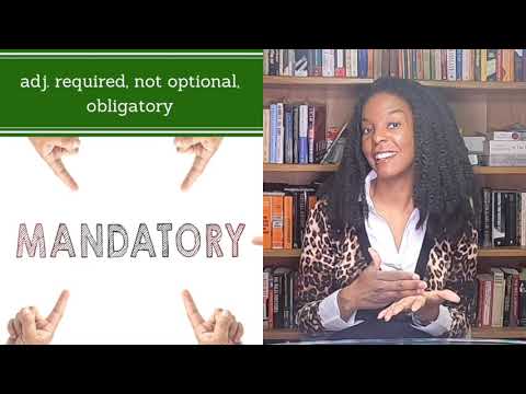 Mandatory Meaning: The English Vocabulary Word of the Day