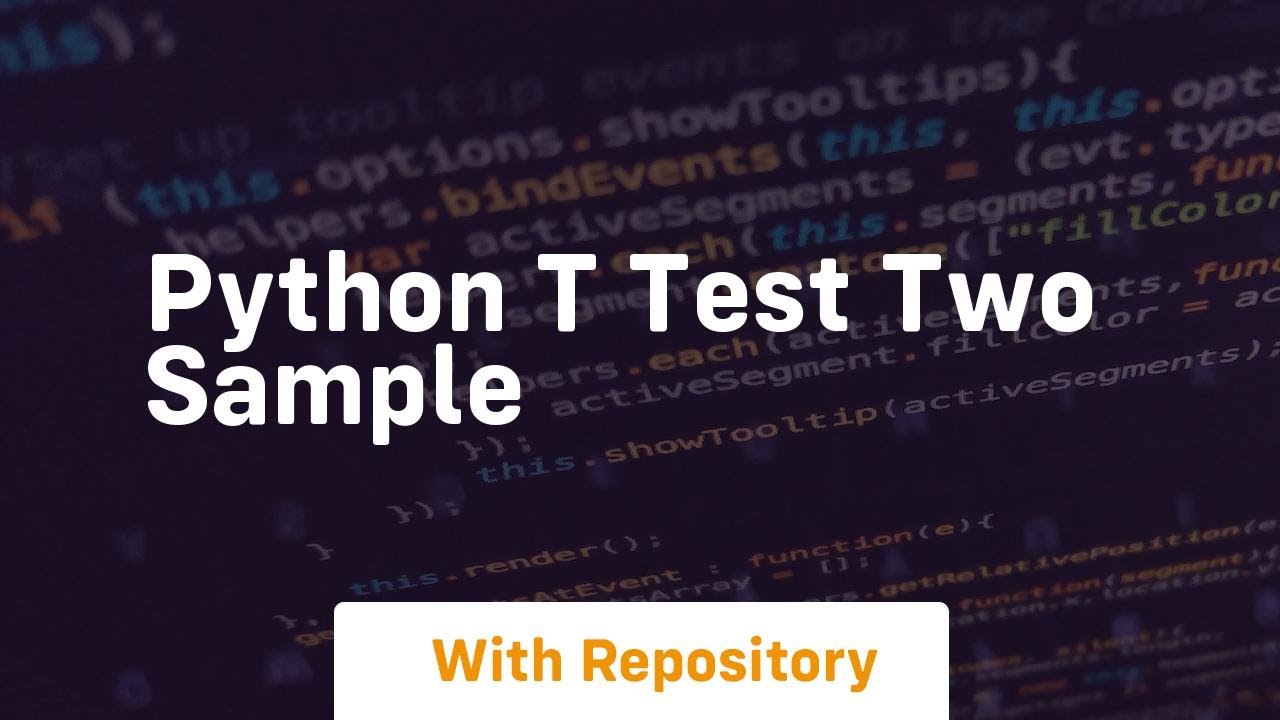 python t test two sample