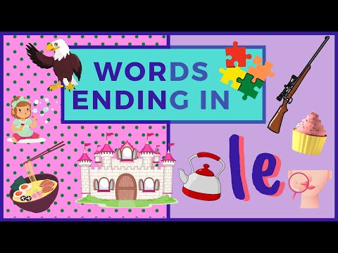 Words ending in "le"