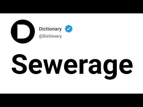 Sewerage Meaning In English