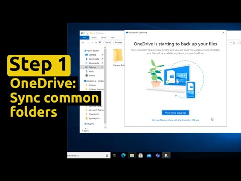 Sync Desktop, Documents and Pictures folders to OneDrive