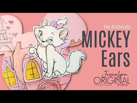 The Aristocats inspired Mickey Mouse Ears Decor Paper Crafting JessicaLynnOriginal for Disney World