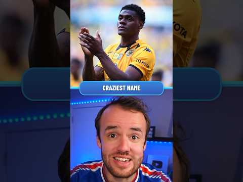 The Craziest Name in Football History
