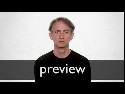 PREVIEW 释义 | 柯林斯英语词典